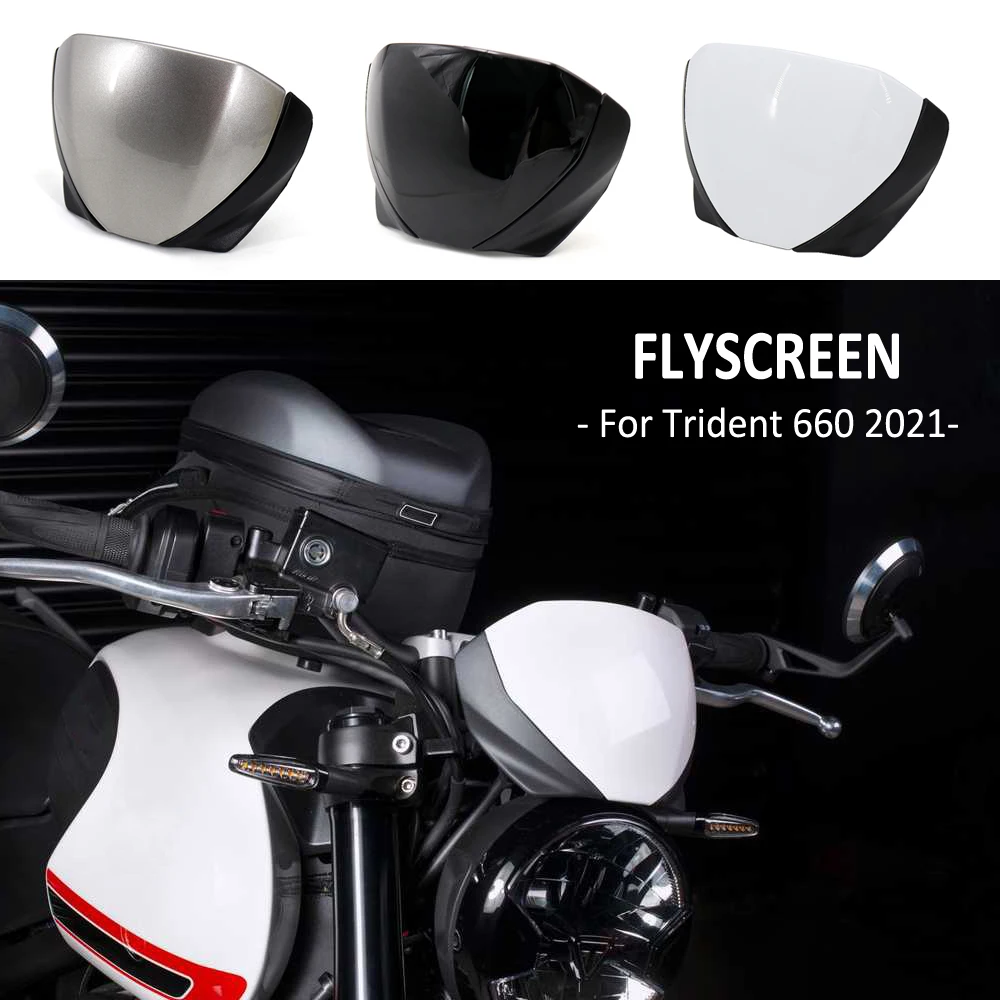 For-Trident-660-2021-Motorcycle-Flyscreen-Front-Screen-Lens-Windshield ...