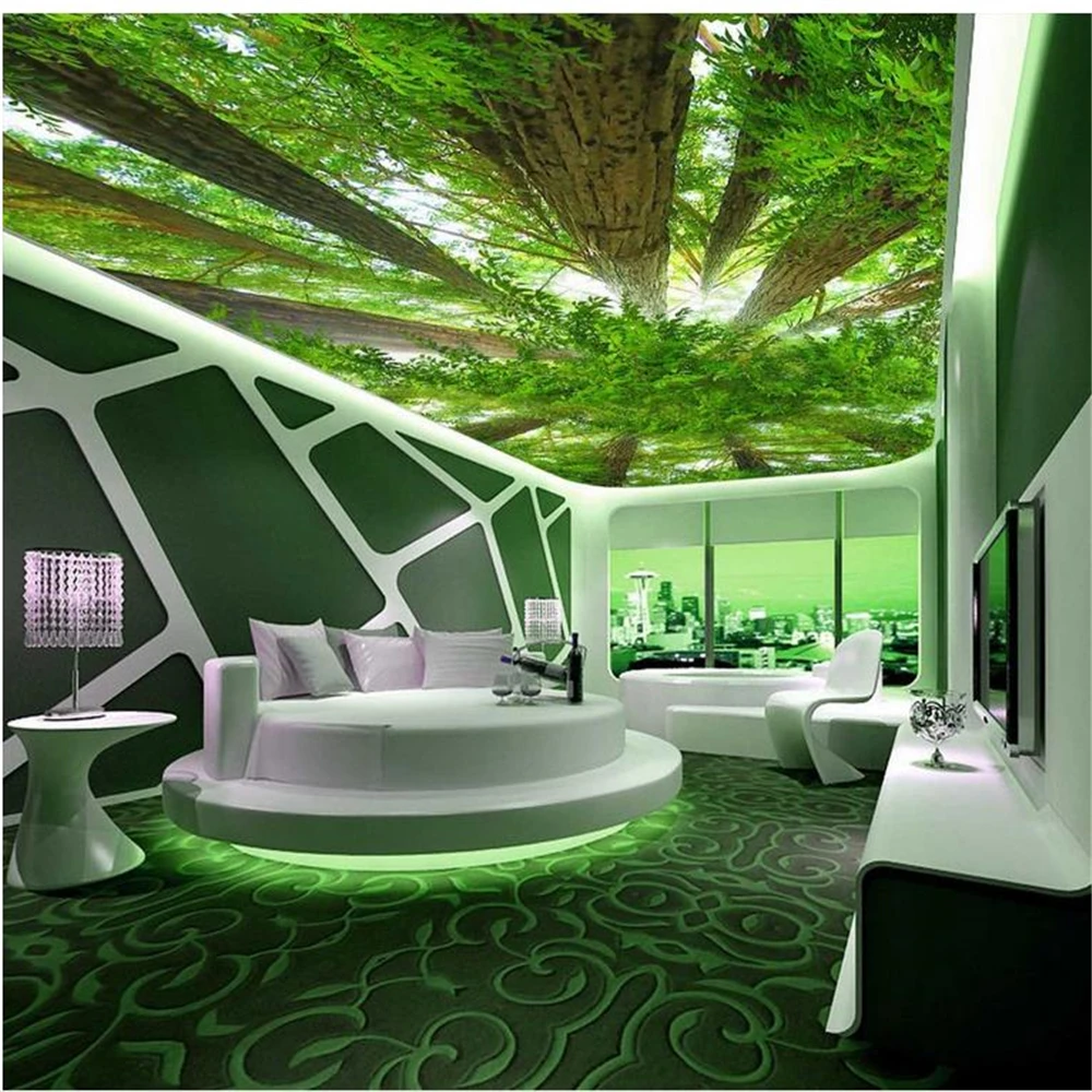 Custom 3d ceilings beautiful scenery wallpapers 3d landscape wallpaper ...