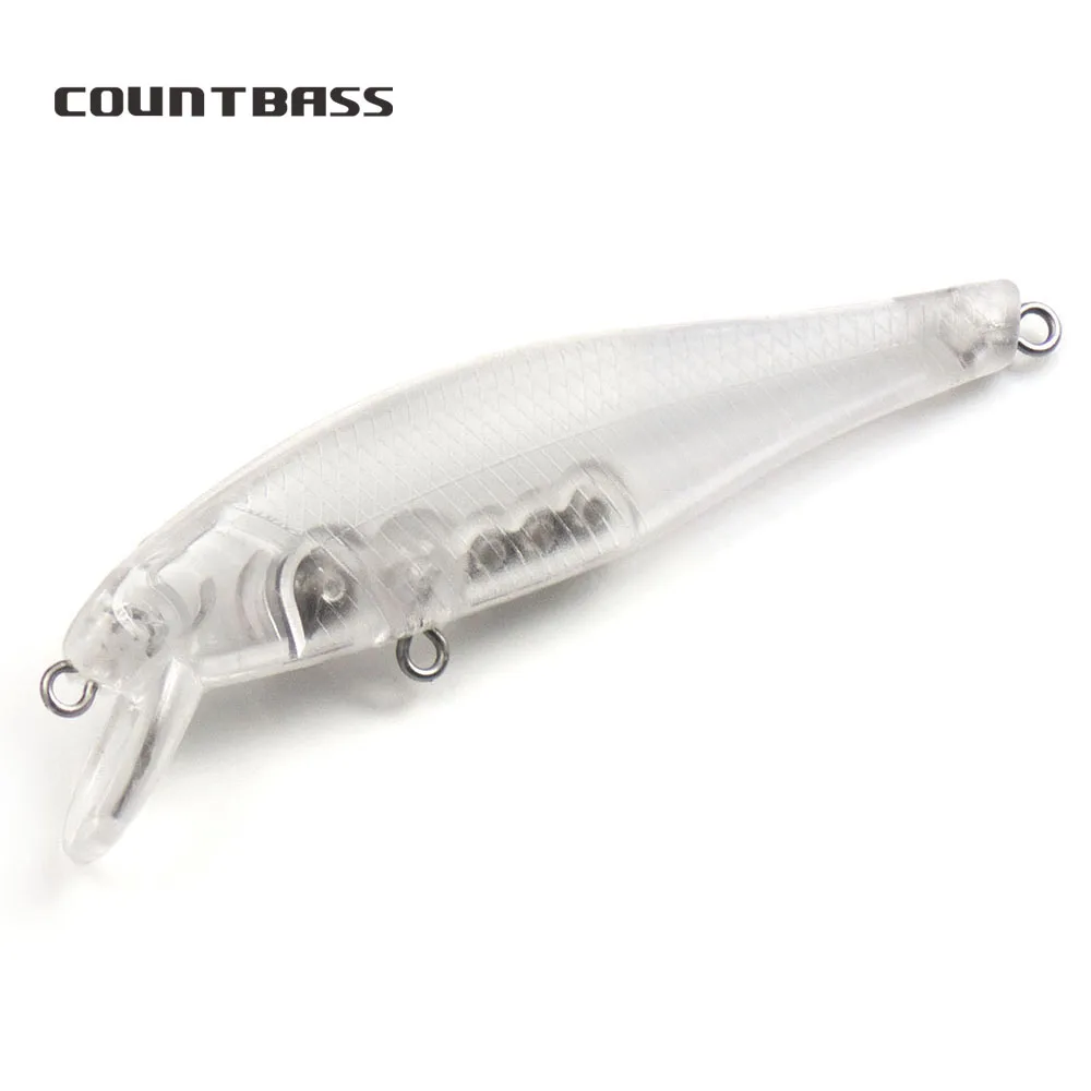 10pcs Countbass Blank Hard Lures 80mm, Unpainted Fishing Baits, Minnow ...