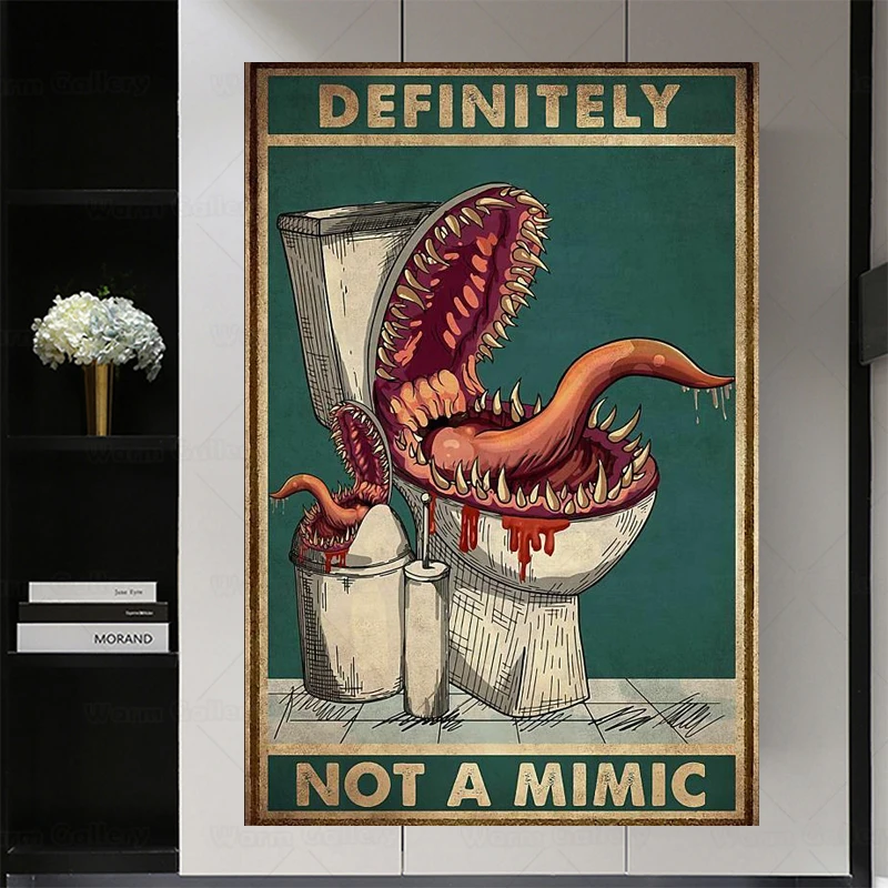 Toilet Mimic Print Art & Collectibles Digital Prints etna.com.pe
