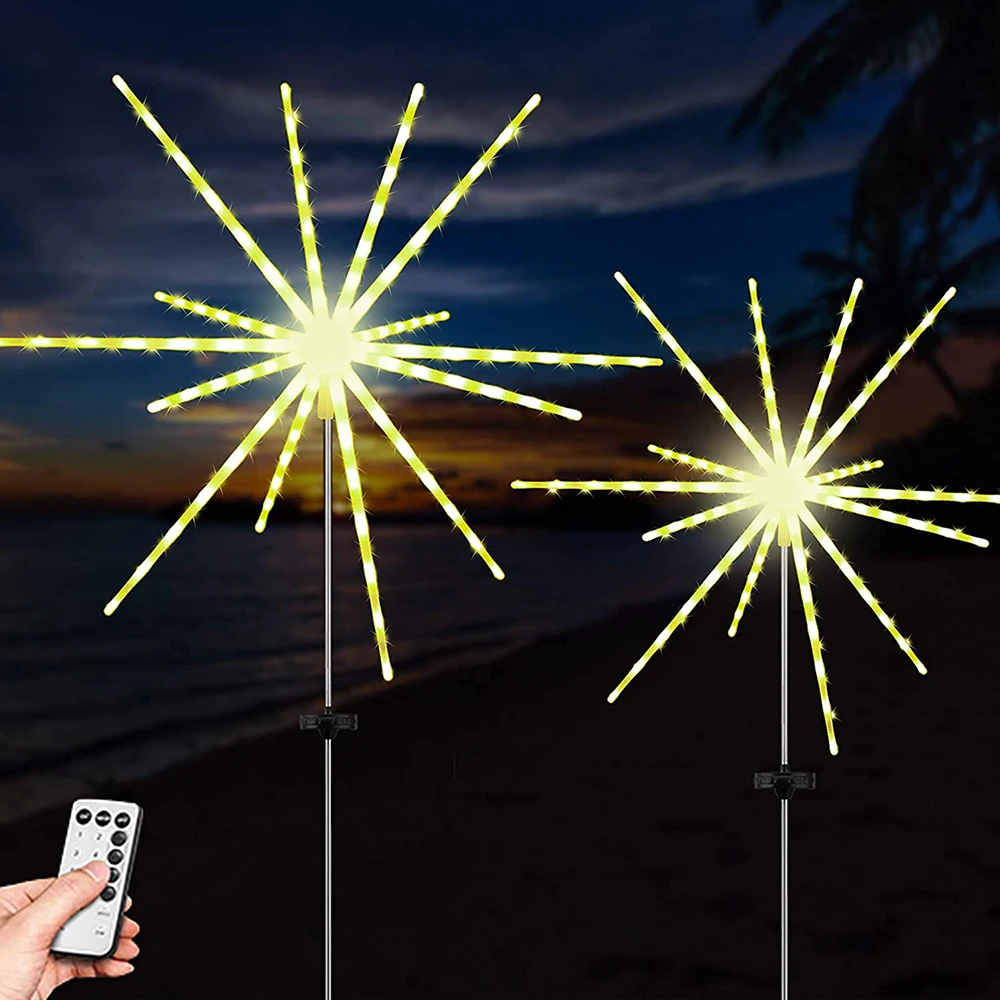 Solar-Firework-Starburst-Lights-Waterproof-Meteor-Shower-Fairy-Lights ...