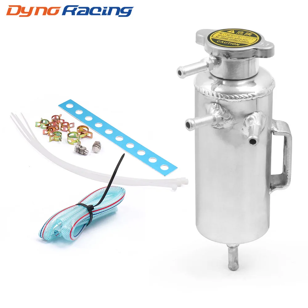 Racing Universal 60MM Radiator Alloy Coolant Swirl Pot Breather Air ...