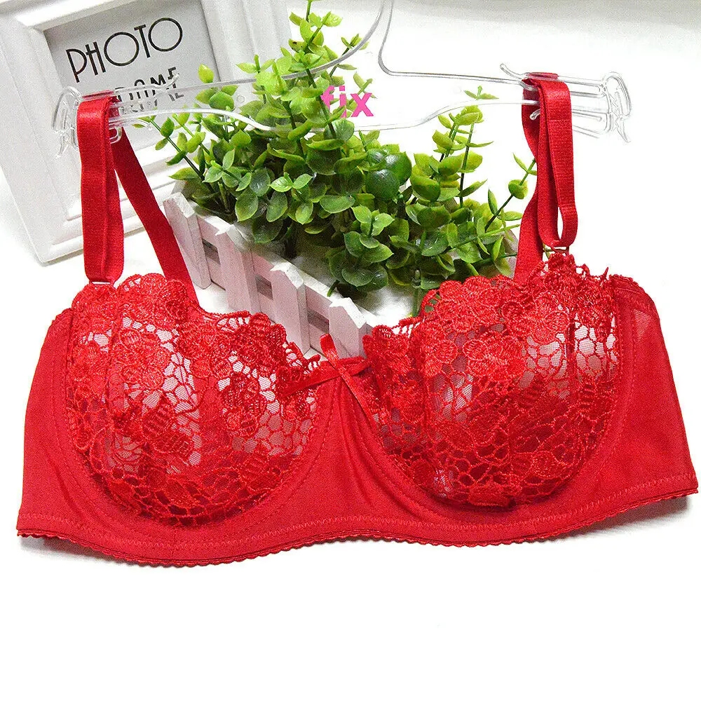 YBCG-Women-Bra-Lace-Hollow-Embroidery-Floral-Sexy-Thin-Cup-Bras-Push-Up ...