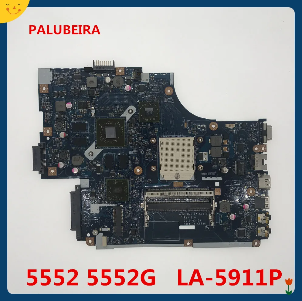 PALUBEIRA для acer aspire 5551 5551G 5552 5552G материнская плата ноутбука NEW75 LA-5911P ...