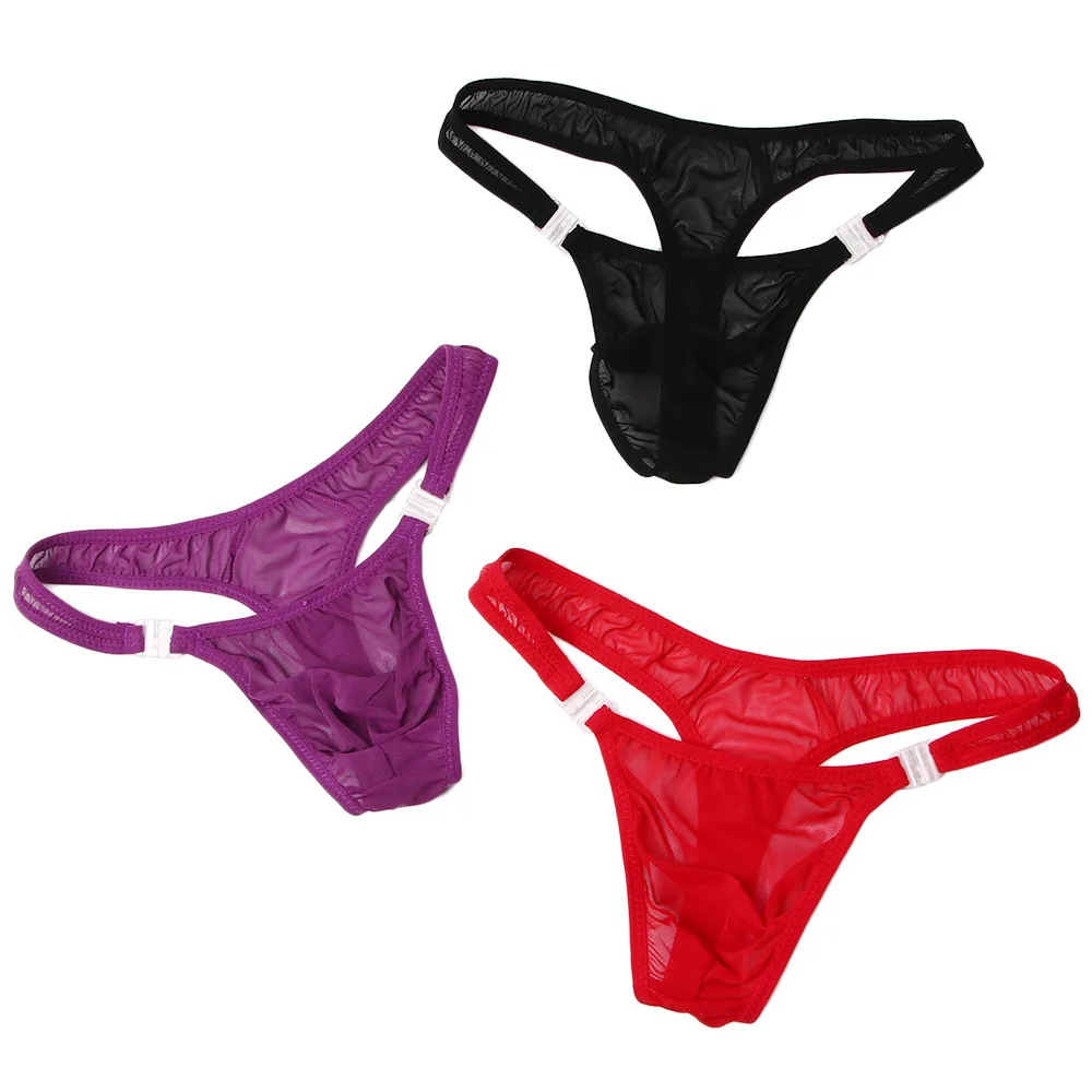 2024-New-Men-s-Sexy-Transparent-G-string-Thong-Briefs-Bulge-Pouch ...
