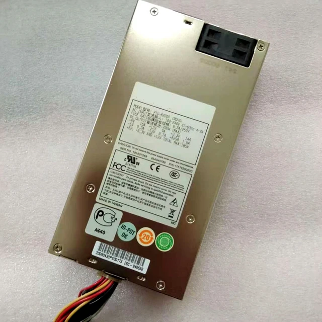 Original PSU For Emacs Advantech ATX 1U 200W Switching Power Supply P1U ...