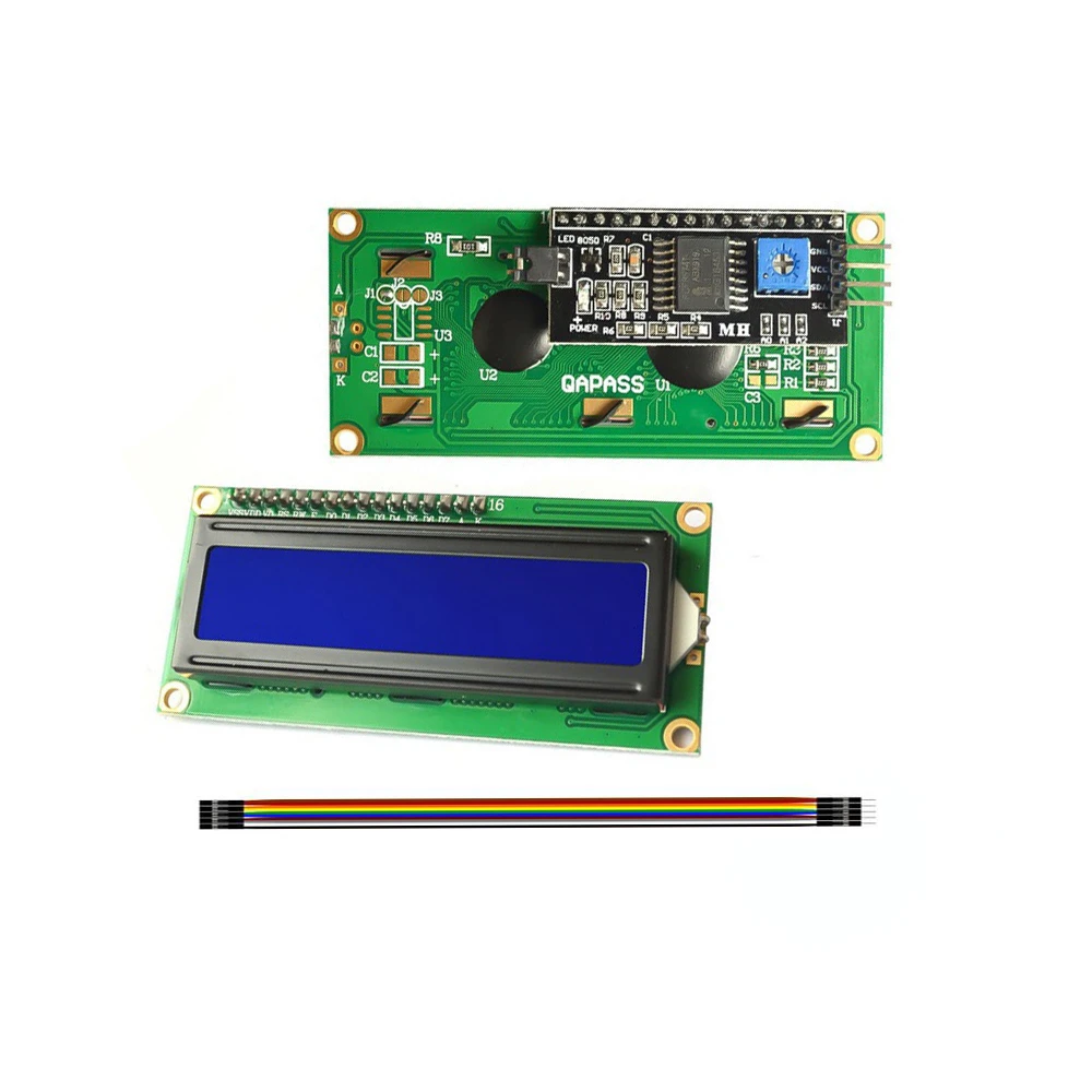 Lcd 1602 Module Blue Screen I2c Display Hd44780 Character - AliExpress