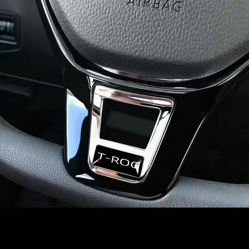 1Pcs-Abs-Stuurwiel-Stickers-Badge-Embleem-Voor-Volkswagen-Vw-T-ROC-R ...