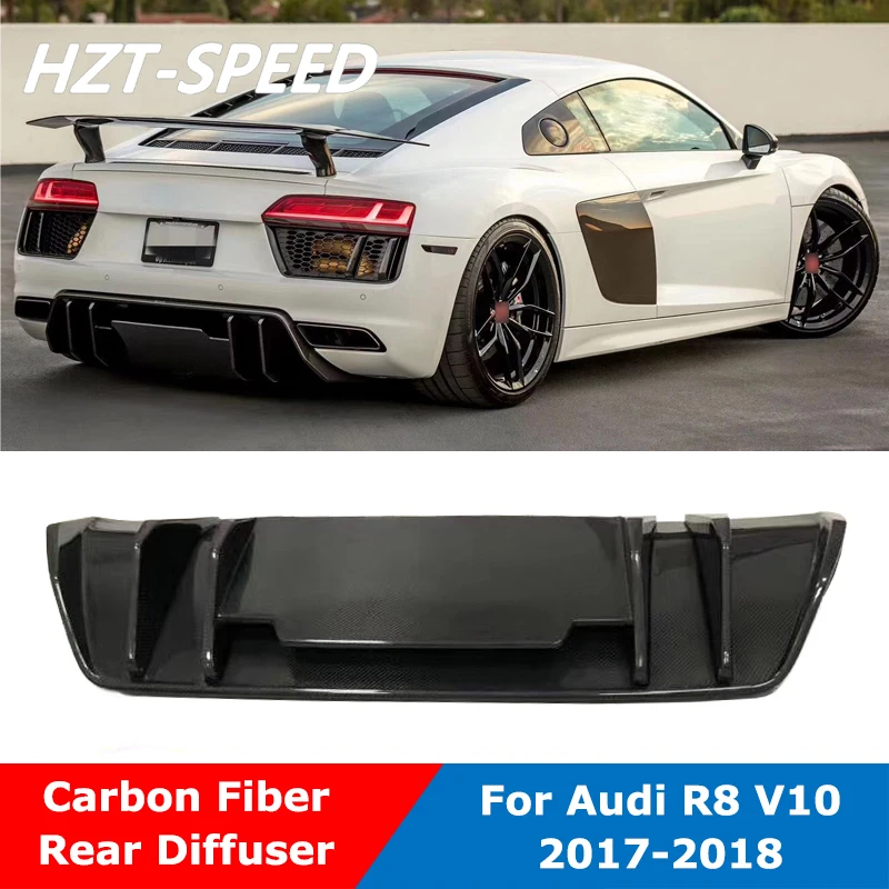 Carbon Fiber Material Rear Bumper Shovel Lip Diffuser For Audi R8 V10 ...