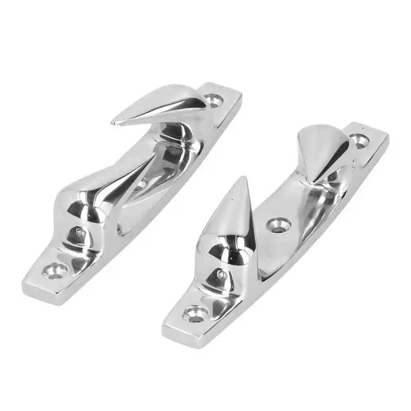 2pcs-4-69in-Anchoring-Mooring-Cleats-Left-Right-316-Stainless-Steel ...