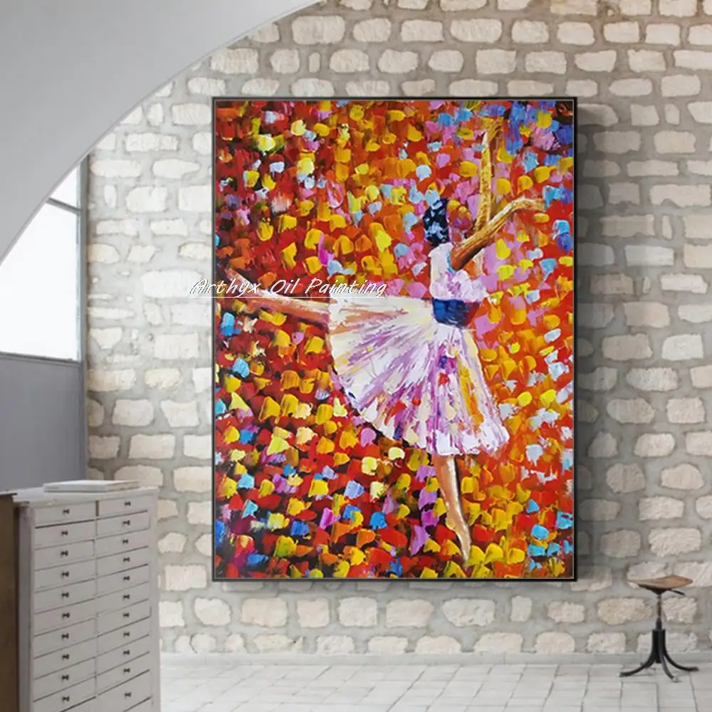 Abstract Ballet Dancer Painting