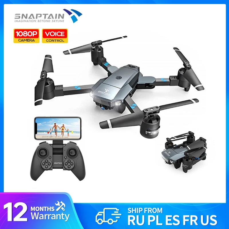SNAPTAIN A15 1080P Drone WIFI FPV Wide Angle HD Camera Drone Dual ...