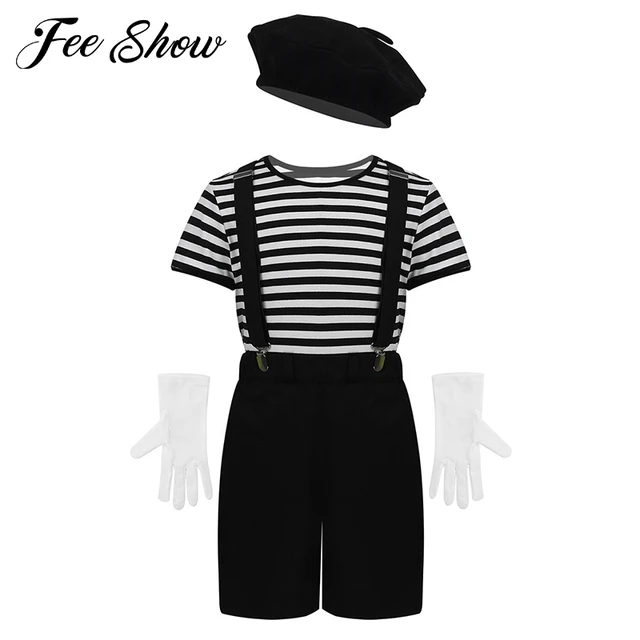 Girl French Mime Costume