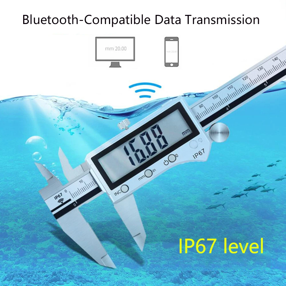 Bluetooth-Compatible-Electronic-Digital-Display-Vernier-Caliper-0-150 ...