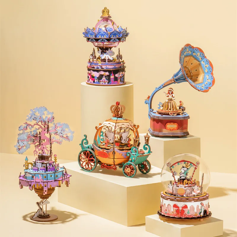 Model-of-Ferris-wheel-carousel-Creative-music-box-DIY-hand-assembled ...