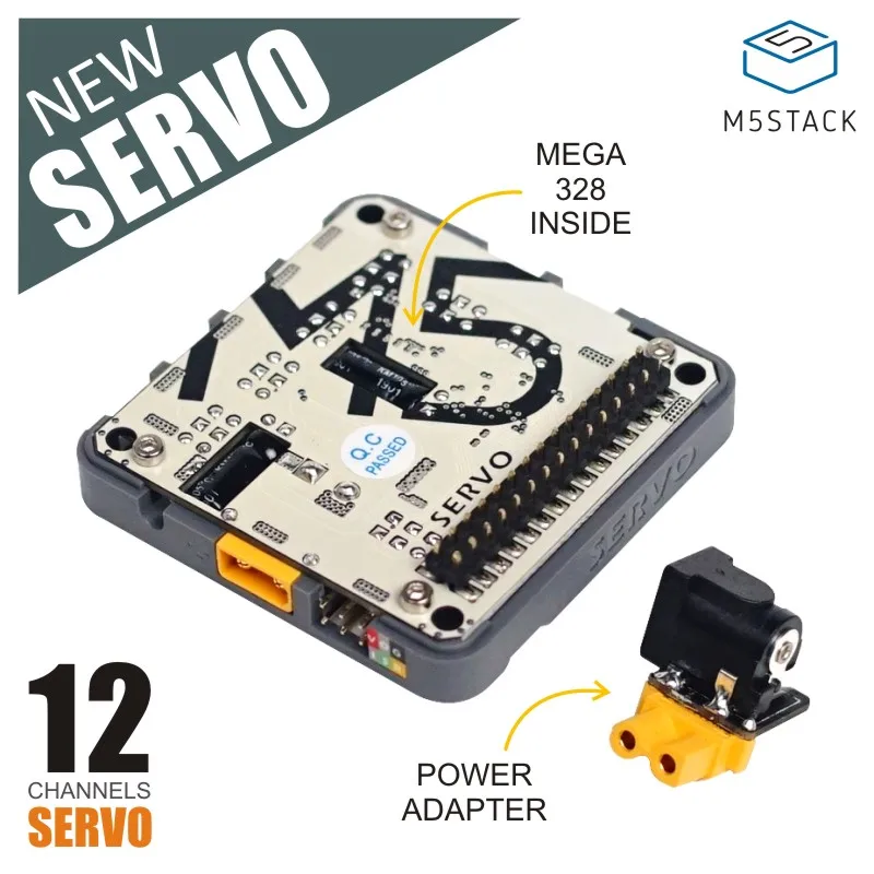 M5stack New Servo Module Board 12 Channels Servo Controller With ...
