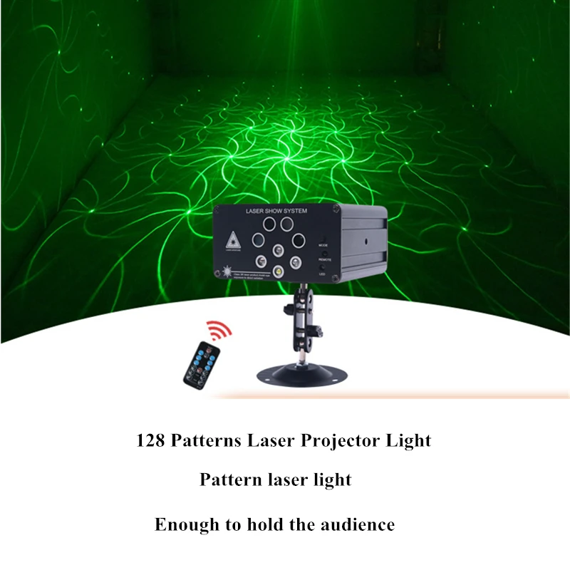 Mini luces láser 128 en 1, proyector de luz Led para escenario, fiesta ...