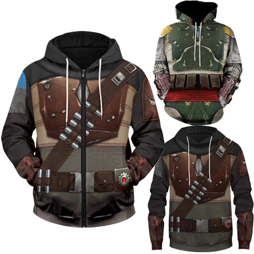 Jango Fett disfraz de Sith Trooper, Sudadera con capucha y cremallera ...