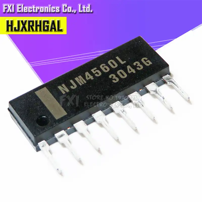 10pcs/lot NJM4580L SIP-8 NJM4580 Dual Operational Amplifier New Original in Stock tillescenter ...
