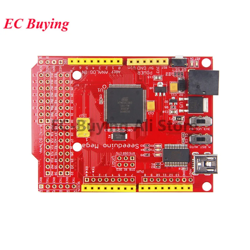 Seeeduino For Arduino Mega Atmega2560 Development Board Sensor Kit Basic Expansion Board ...