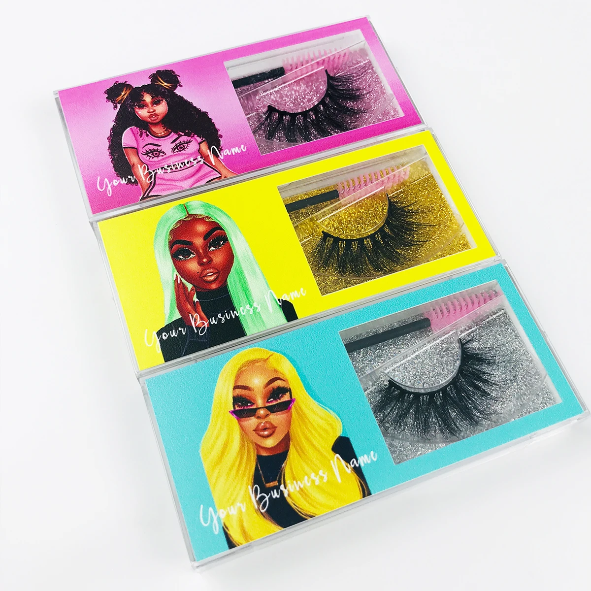 Wholesale 3d Faux Mink Lash Cases Eyelashes Box Package Custom Lash ...