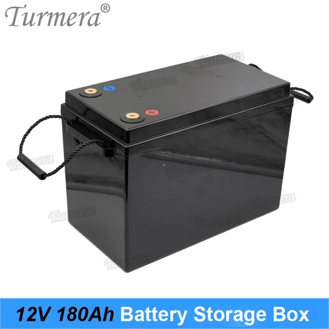 Turmera 12V 180A Battery Storage Box with LCD Display for 4Pieces 200Ah ...