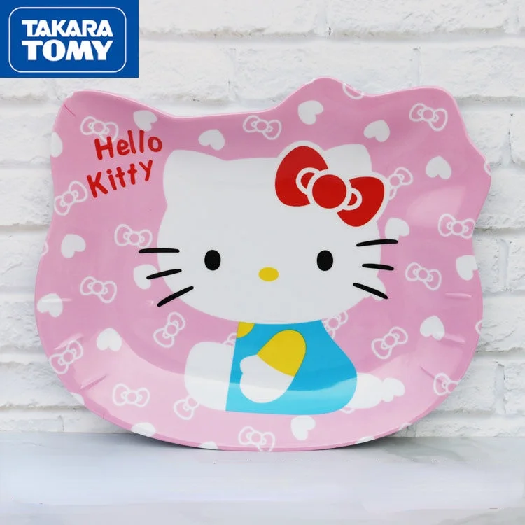 TAKARA-TOMY-Hello-Kitty-Cartoon-Children-s-Dinner-Plate-Student-Plate ...