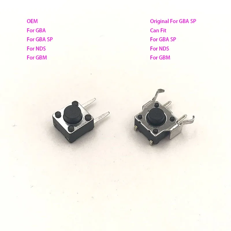 10PCS Shoulder Trigger L R Key Button For GameBoy Advance GBA for GBA ...