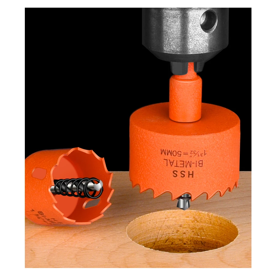 HSS-Bi-Metal-Hole-Saws-Bits-Aluminum-Iron-Woodworking-Plastic-Drilling ...