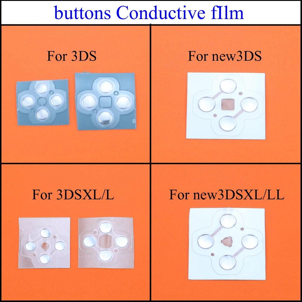 1Set-D-Pad-Button-Metal-Dome-Conductive-Film-Sticker-For-3DS-New-3DS-XL ...