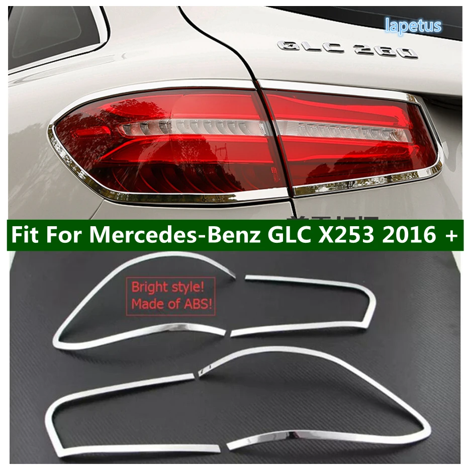 Chrome-Rear-Tail-Trunk-Lights-Lamp-Decoration-Frame-Cover-Trim-4PCS-For ...