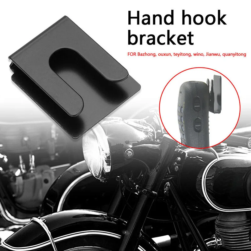 Hook Bracket Universal Motorcycle Car Handheld Microphone 3M Metal Hook ...