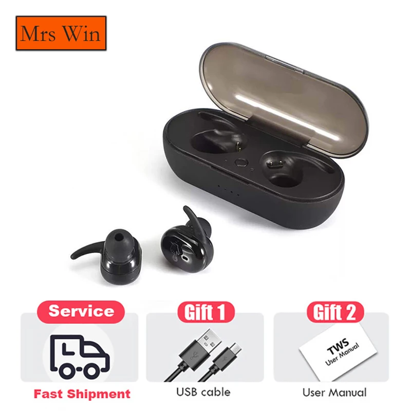 Auriculares inalámbricos Y30 TWS con Bluetooth, cascos deportivos con Control táctil, micrófono ...