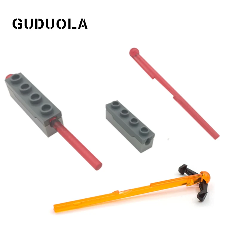 Guduola Brick 1x4 with Spring Shooting Mechanism 15400 Shooter Dart ...