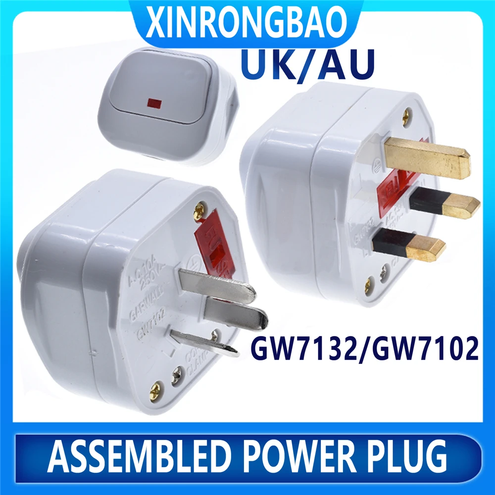 UK-AU-3-Pin-Switch13A-AC-Assembled-Power-Plug-With-Switch-Male ...