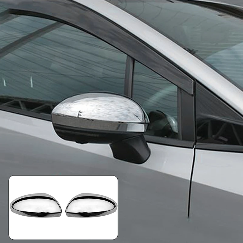 Car Chrome Rear View Rearview Side Glass Mirror Cover Trim Frame Side ...