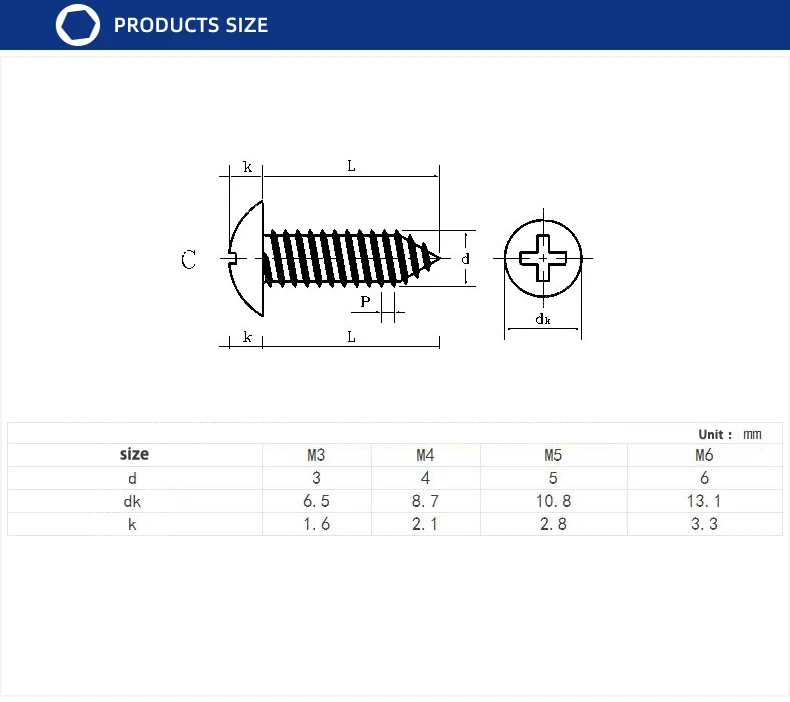 M3 (20Pcs)-8 mm -Vis de treillis en bois TA M3 M4 M5 M6, avec oxyde ...