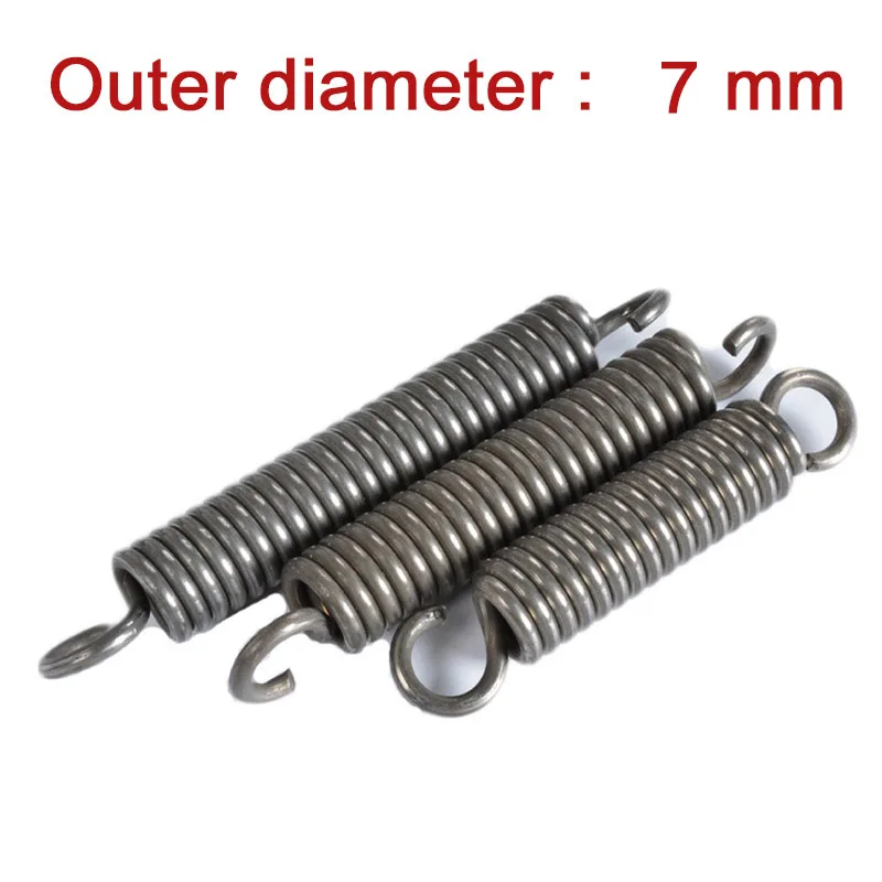 1pcs Extension Tension Expansion Spring With Hook Springs Steel Spring ...