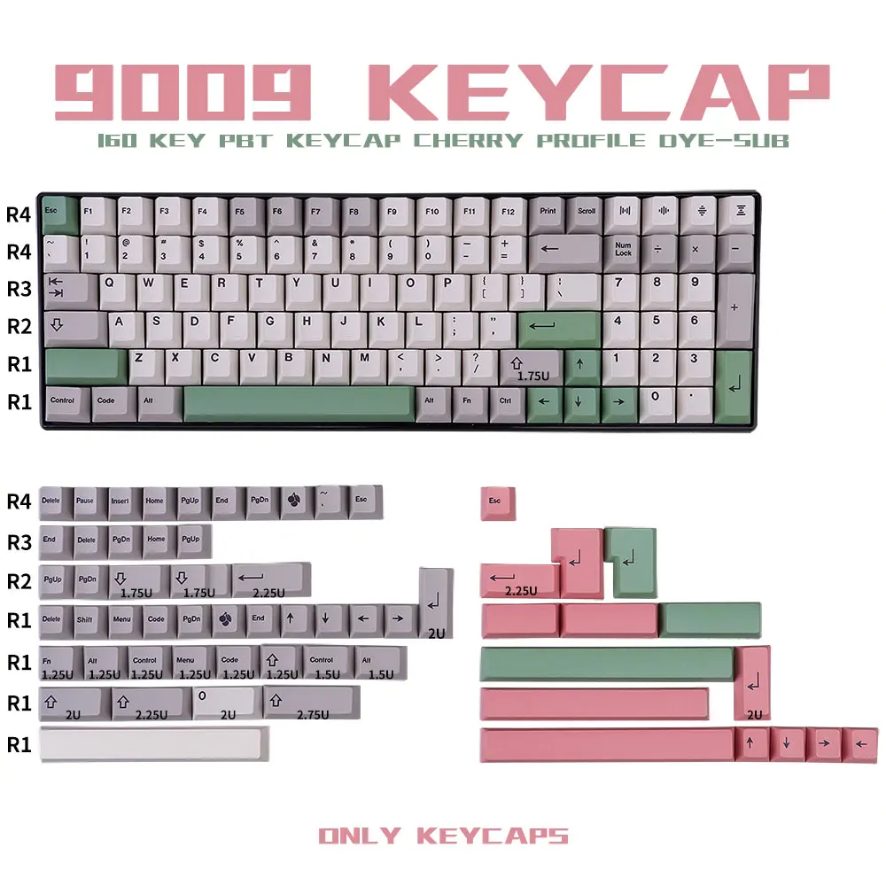 PBT 키 캡 160 키 체리 프로파일 염료 SUB GMK 9009 체리 MX 스위치 기계식 키보드용 맞춤형 키 캡|마우스&키보드 액세사리| - AliExpress