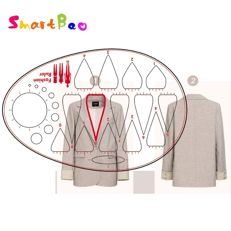 Clothing Neckline Curve Ruler Fashion Women Neckline Template Ruler ...