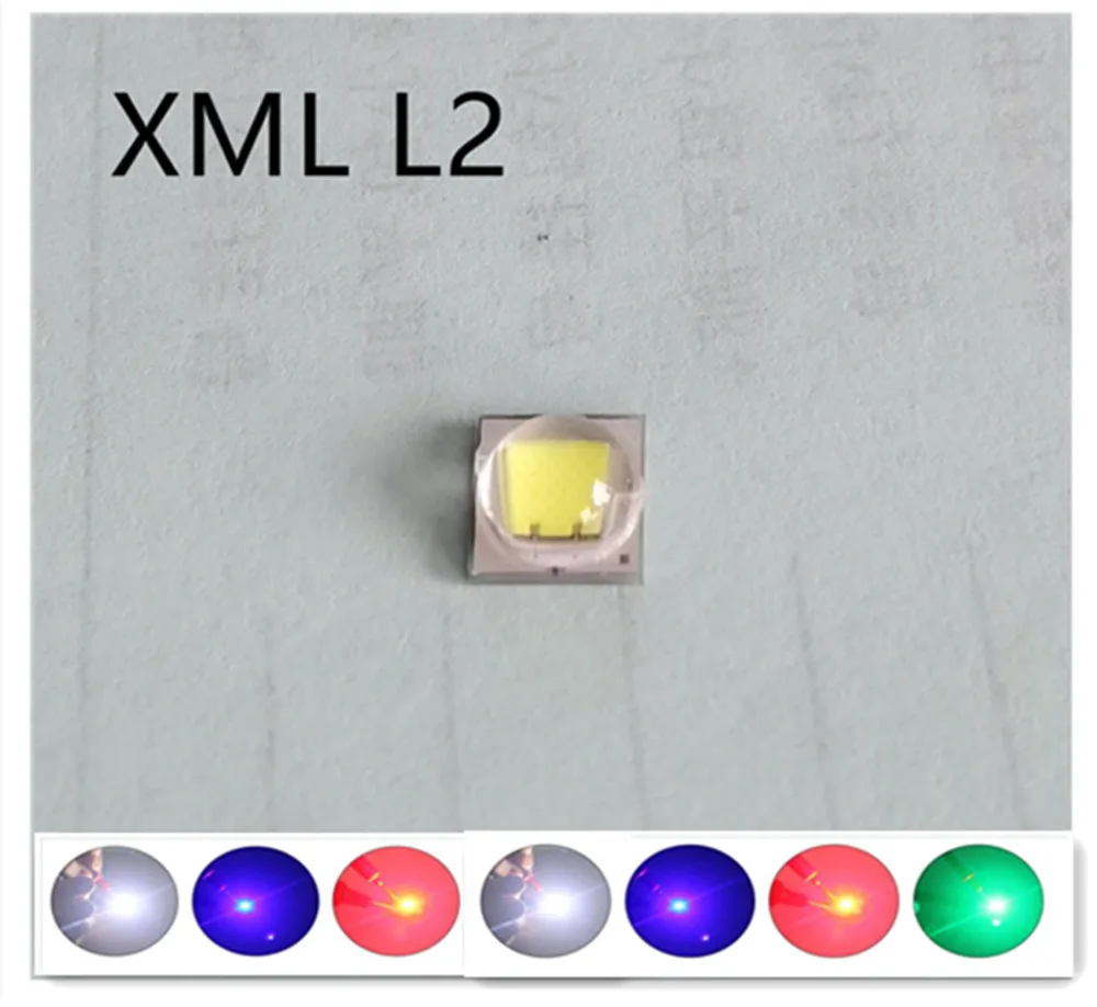 1PCS 벌거 벗은 led CREE XML2 LED XM L2 다이오드 T6 U2 10W 백색 중립 온난 한 백색 플래쉬 등 칩 ...