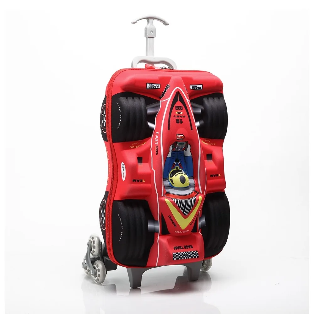 Hot 16" Cars 3d Extrusion Eva Trolley Case Boy Kids Cool Climb Stairs ...