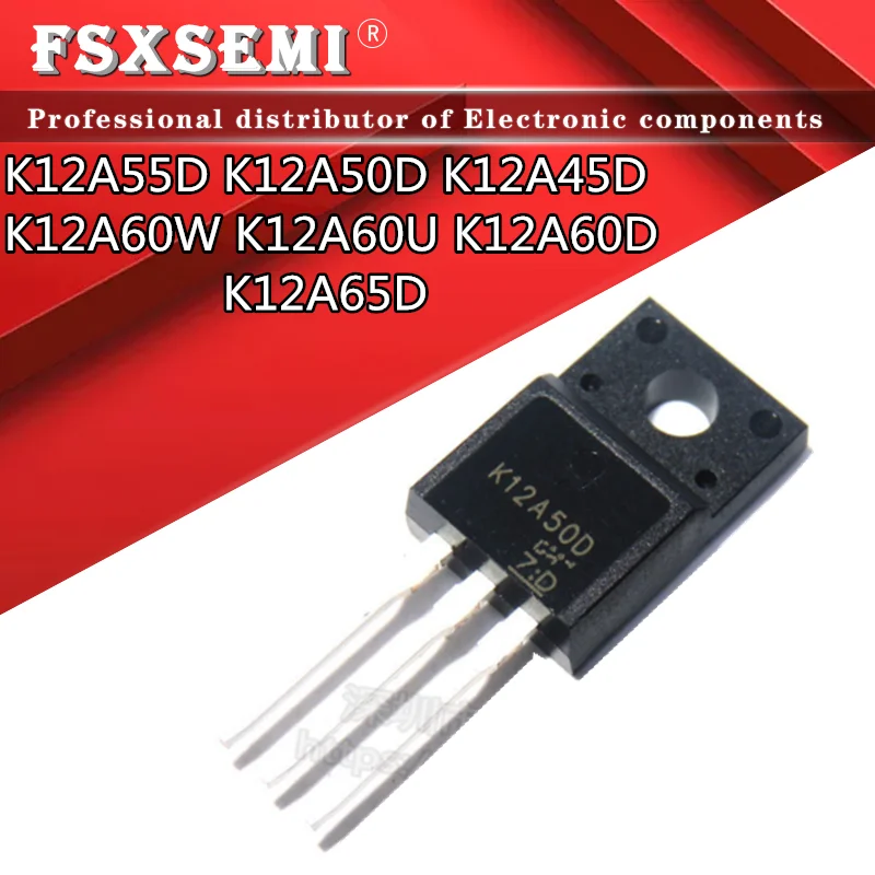 10Pcs K12A55D K12A50D K12A45D K12A60W K12A60U K12A60D K12A65D TK12A55D ...