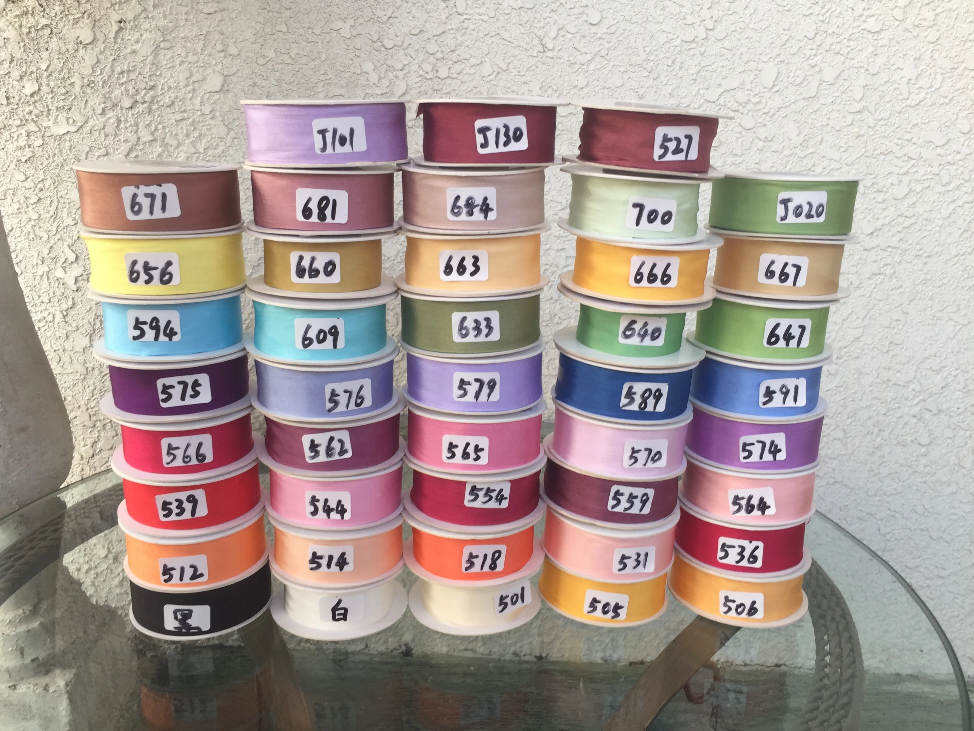 25mm-1Inch-100-Pure-Silk-Satin-Ribbon-Hand-Dyed-For-Sewing-Embroidery ...