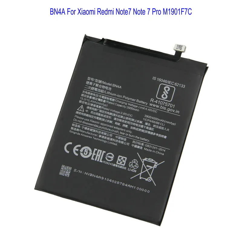 10pcs /lot BN4A 3.85V 4000mAh / 15.4Wh Replacement Battery BN4A For ...