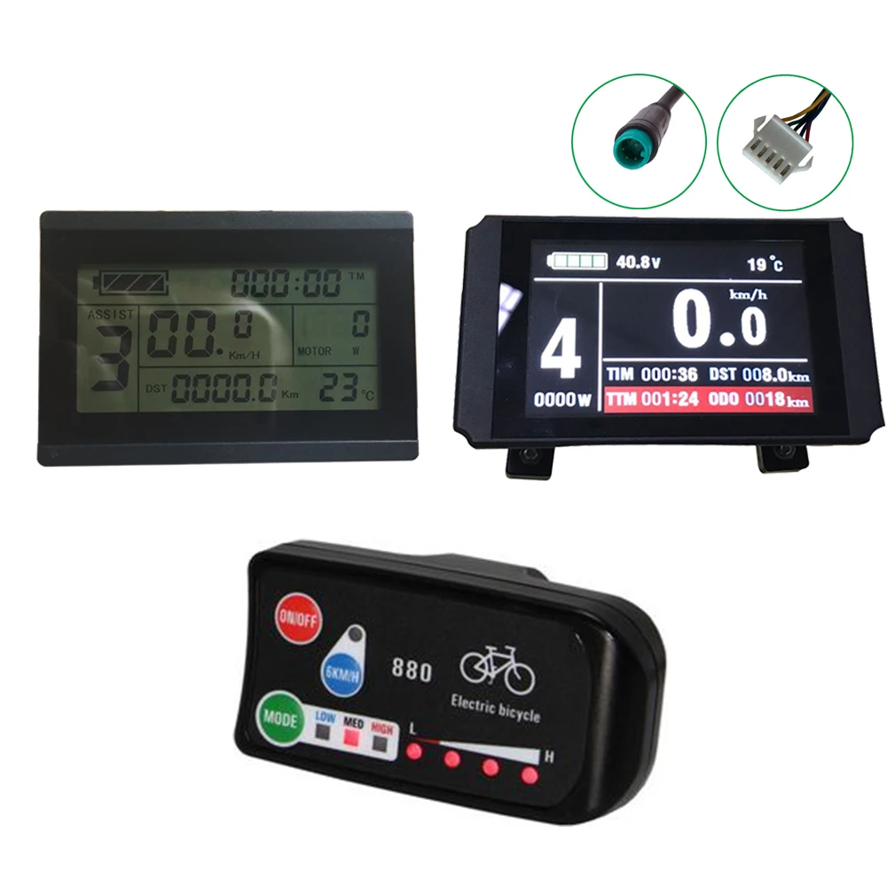 electric bicycle Display 24V 36V 48V 60V 72V intelligent KT LCD3 LCD8H ...