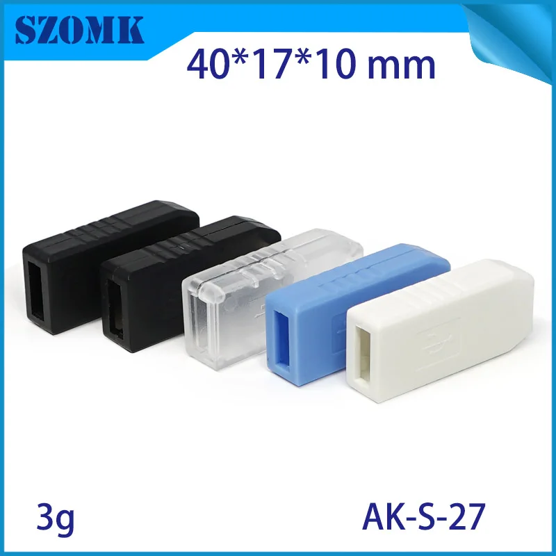 20 Pcs 40*17*10mm Colorful Abs Plastic Housing For Electrical Usb Stick ...