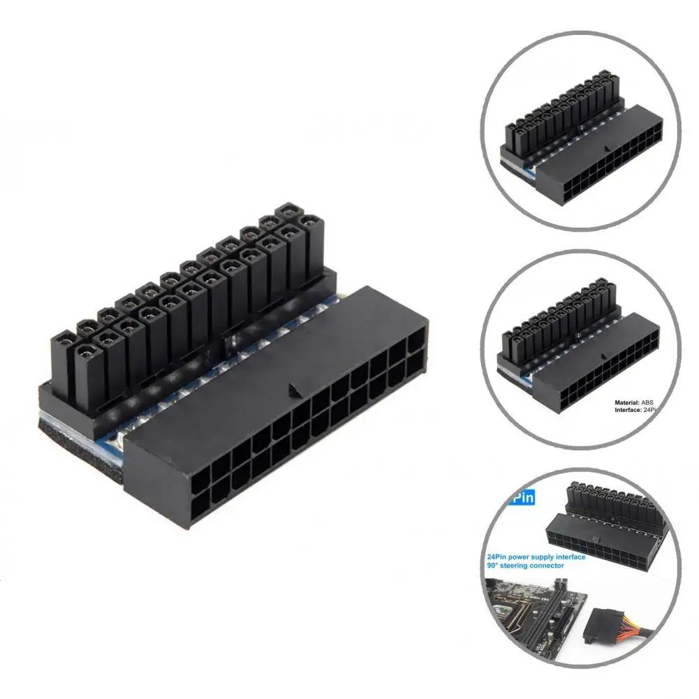 Wide-Compatibility-Practical-90-Degree-24-Pin-Motherboard-Connector-ABS ...