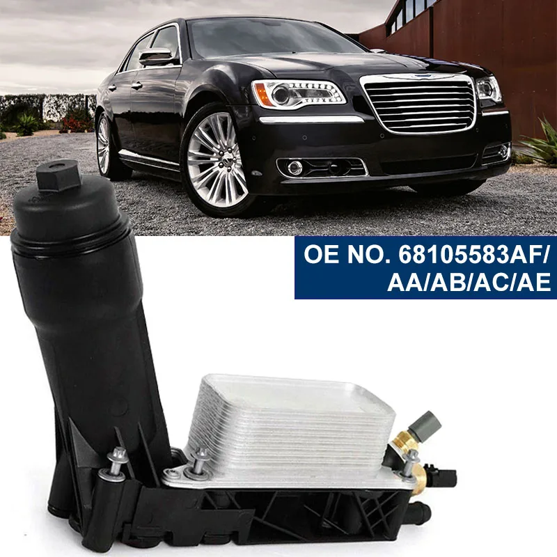 크라이슬러 닷지 지프 램 3.6 용 엔진 오일 쿨러 필터 어댑터 하우징, 68105583AF 68105583AC ...