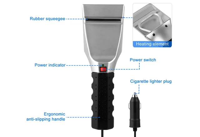 12V Electric Heated Car Ice Scraper - Gifts for idea